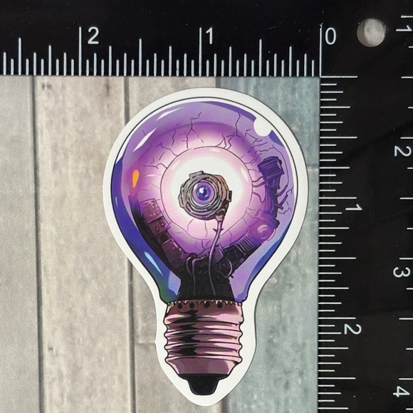 Design | 110 Whimsical Light Bulb Reusable Waterproof Vinyl Sticker ...